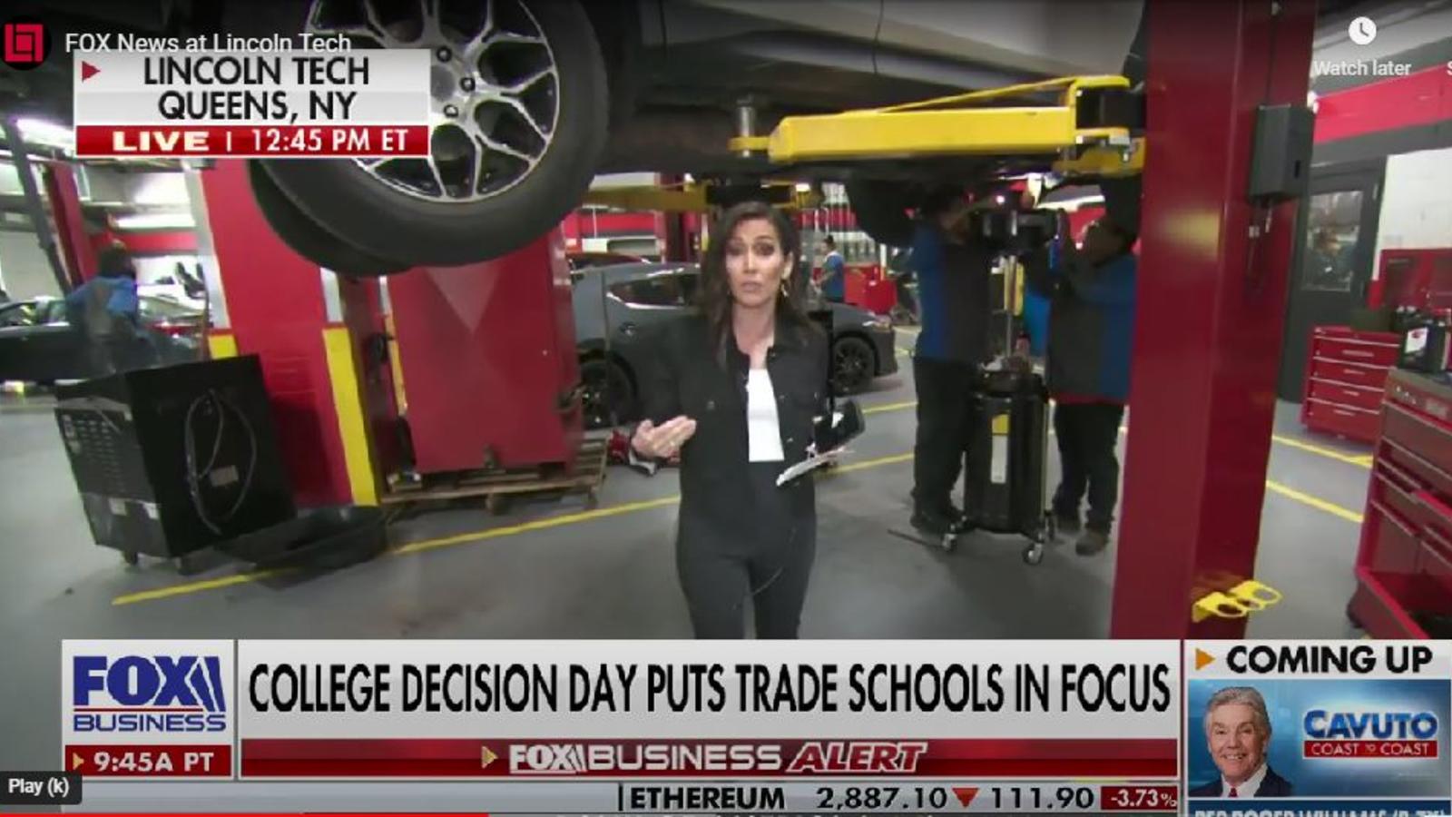 Fox Business Visits Lincoln Tech in Focus on Trade Schools